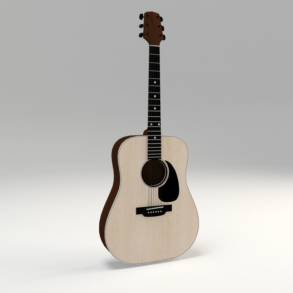 3D model Acoustic Guitars - Low Poly VR / AR / low-poly | CGTrader
