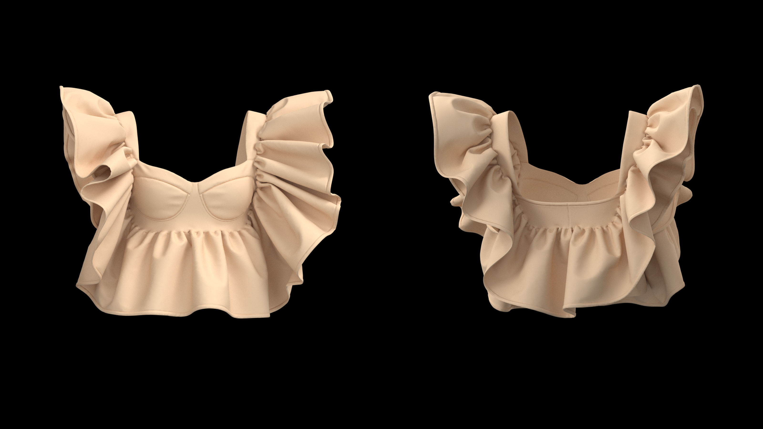6 Womens Blouses 3D model | CGTrader