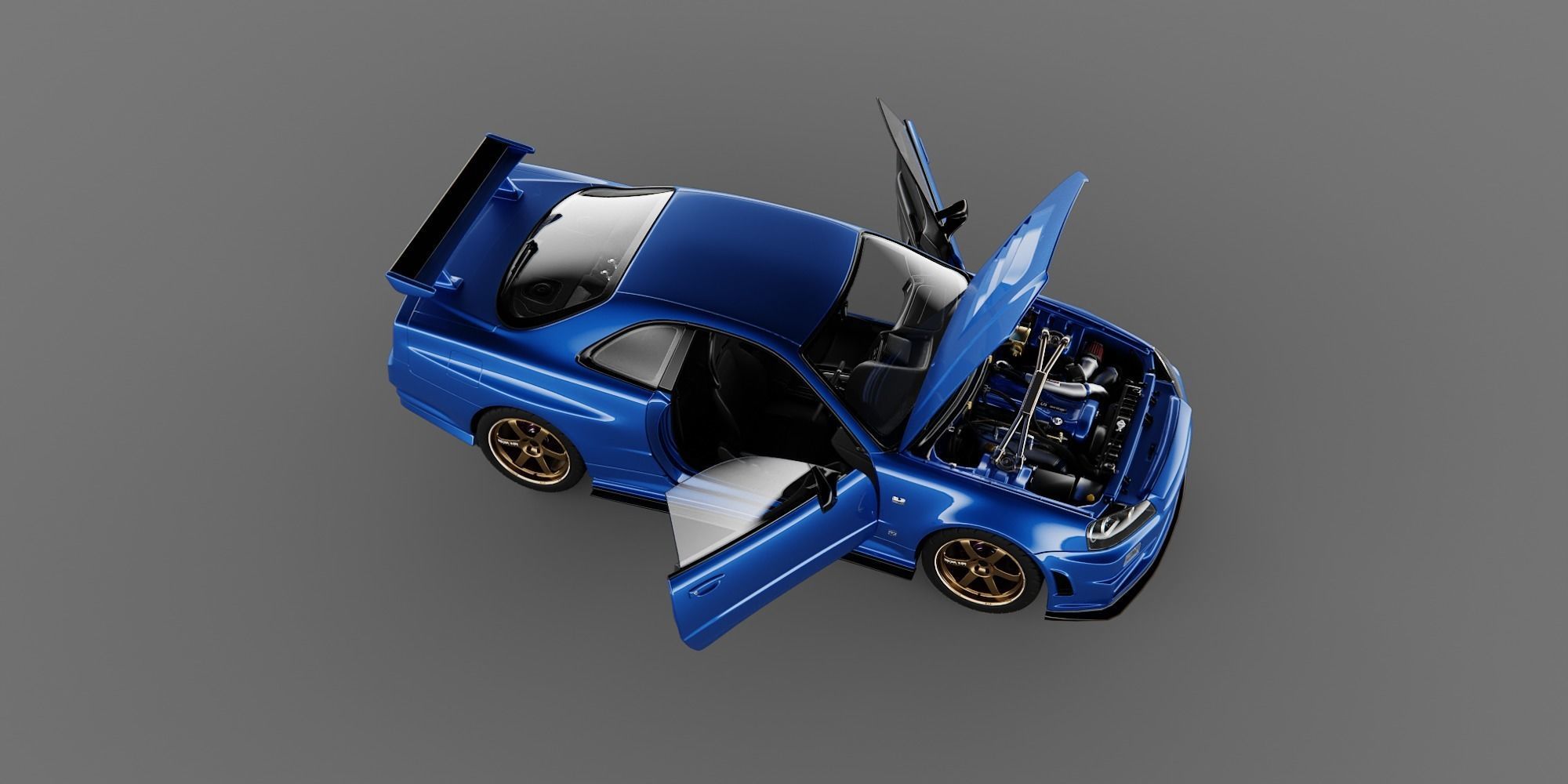Nissan Skyline R34 GTR 3D model | CGTrader