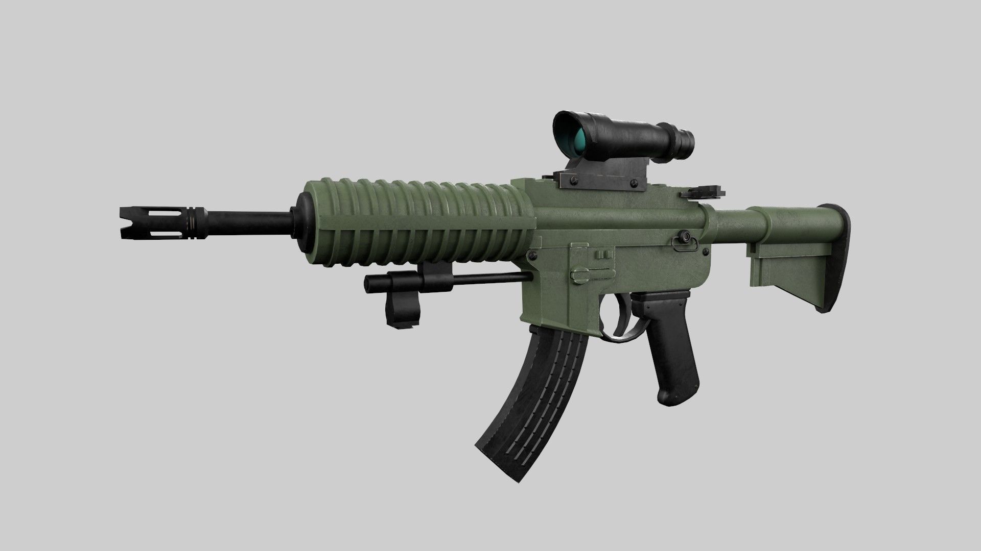 Assault Riffle 3D model | CGTrader