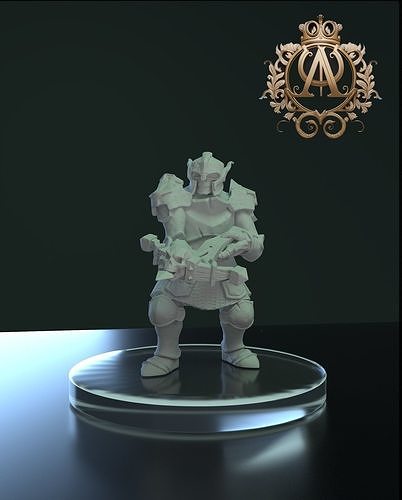 Undead Knight with crossbow 3D model 3D printable | CGTrader