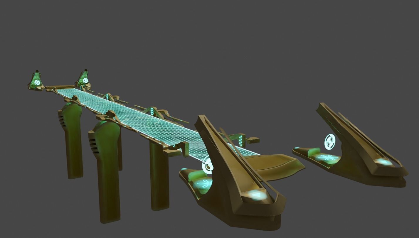 Energy Sci-fi Bridge 3D model | CGTrader