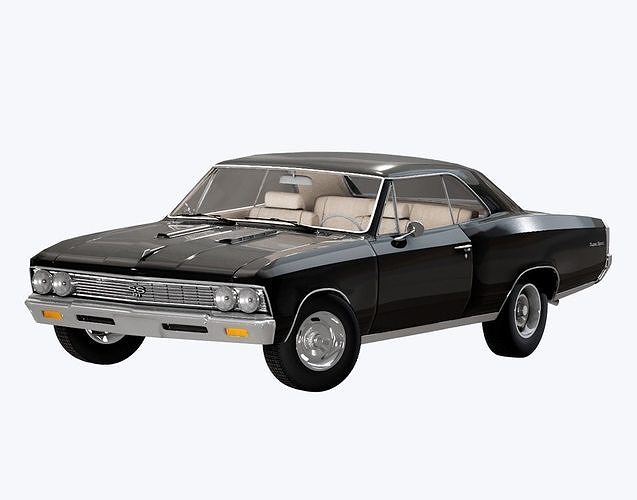3D model Chevrolet Impala SS 427 VR / AR / low-poly | CGTrader