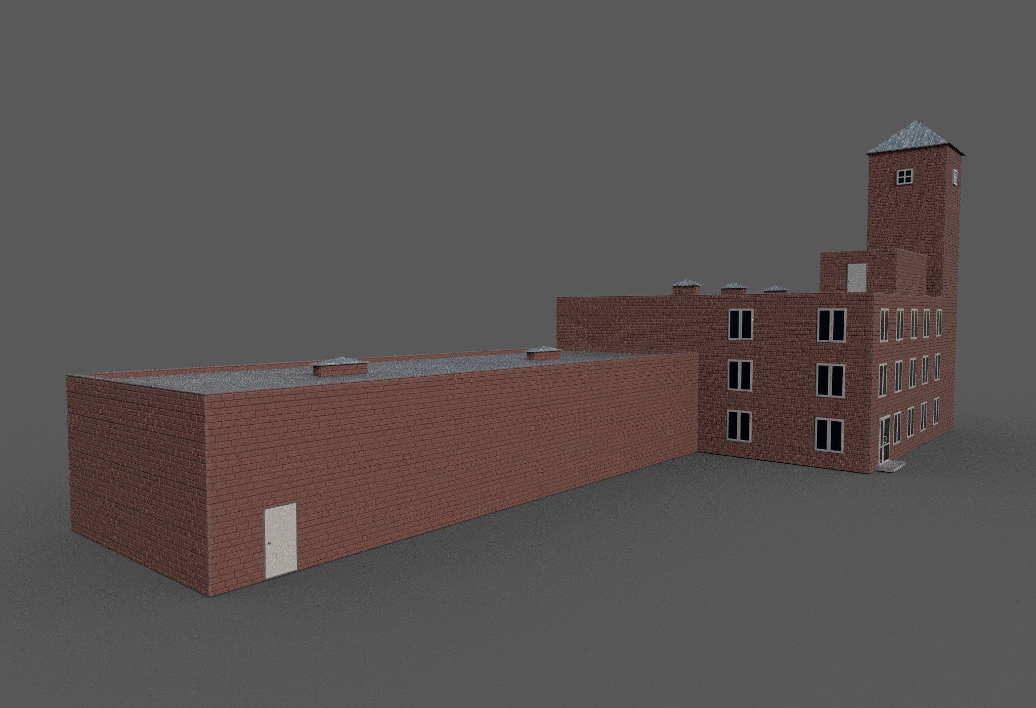 Fire Department with textures in two styles 3D model | CGTrader