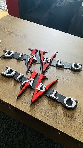Diablo 4 logo 3D model 3D printable | CGTrader
