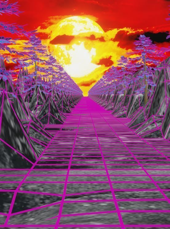 Road to outer space free VR / AR / low-poly 3D model | CGTrader