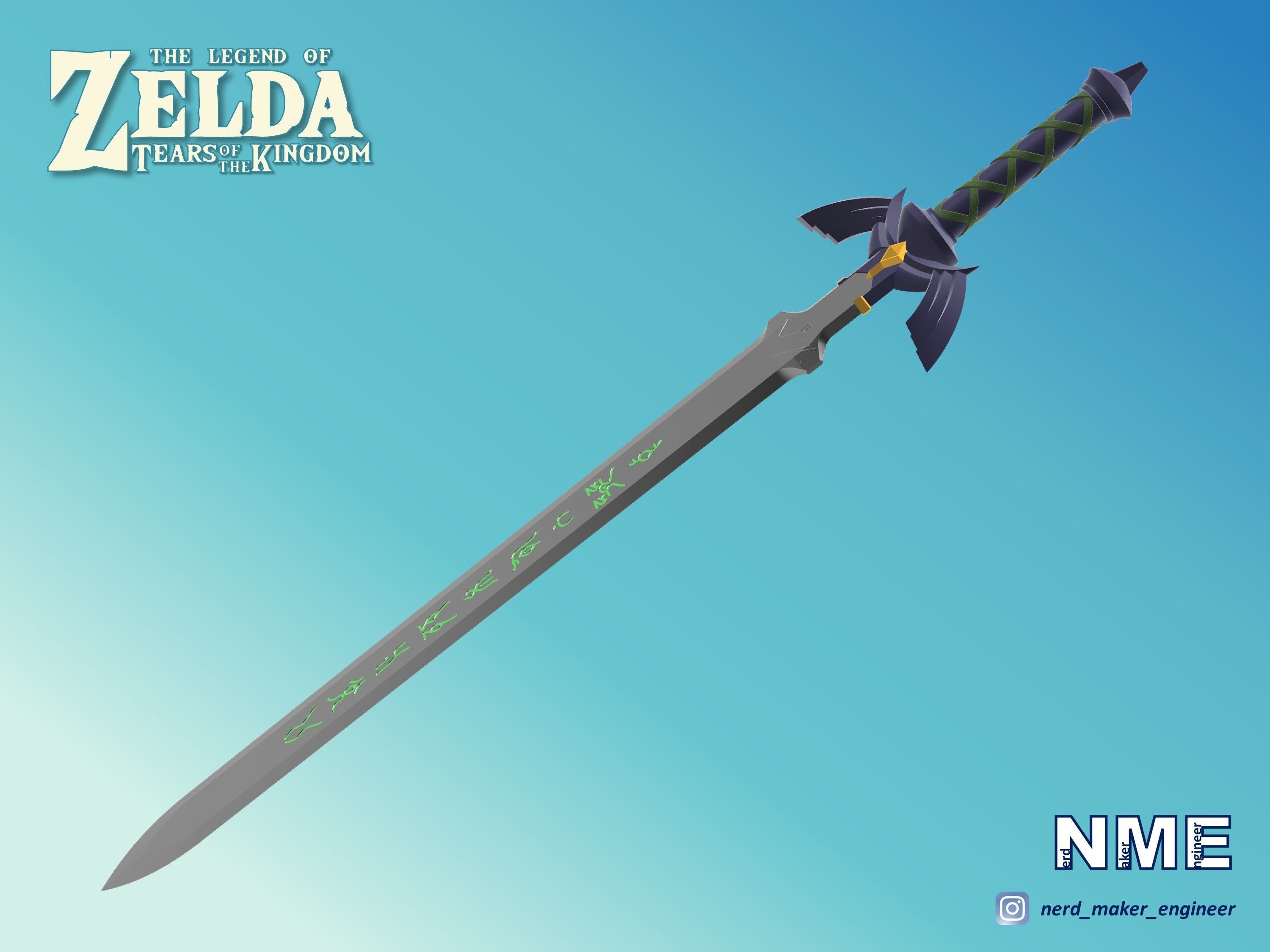 Master Sword - Zelda Tears of the Kingdom - Decayed and Fused - 3D model 3D printable | CGTrader