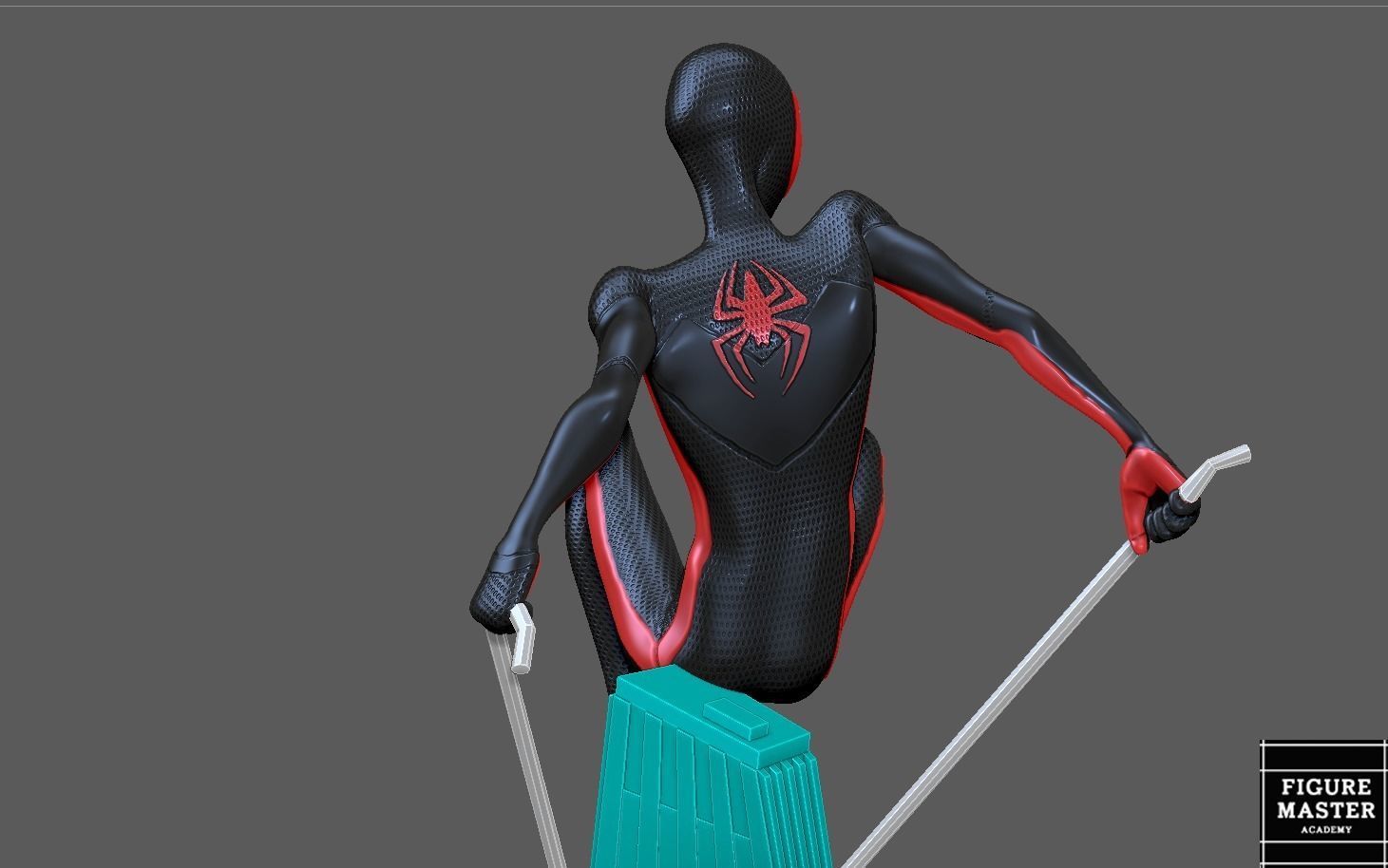 SPIDERMAN ACROSS THE SPIDERVERSE MILES MORALES 3D PRINT 3D model 3D ...