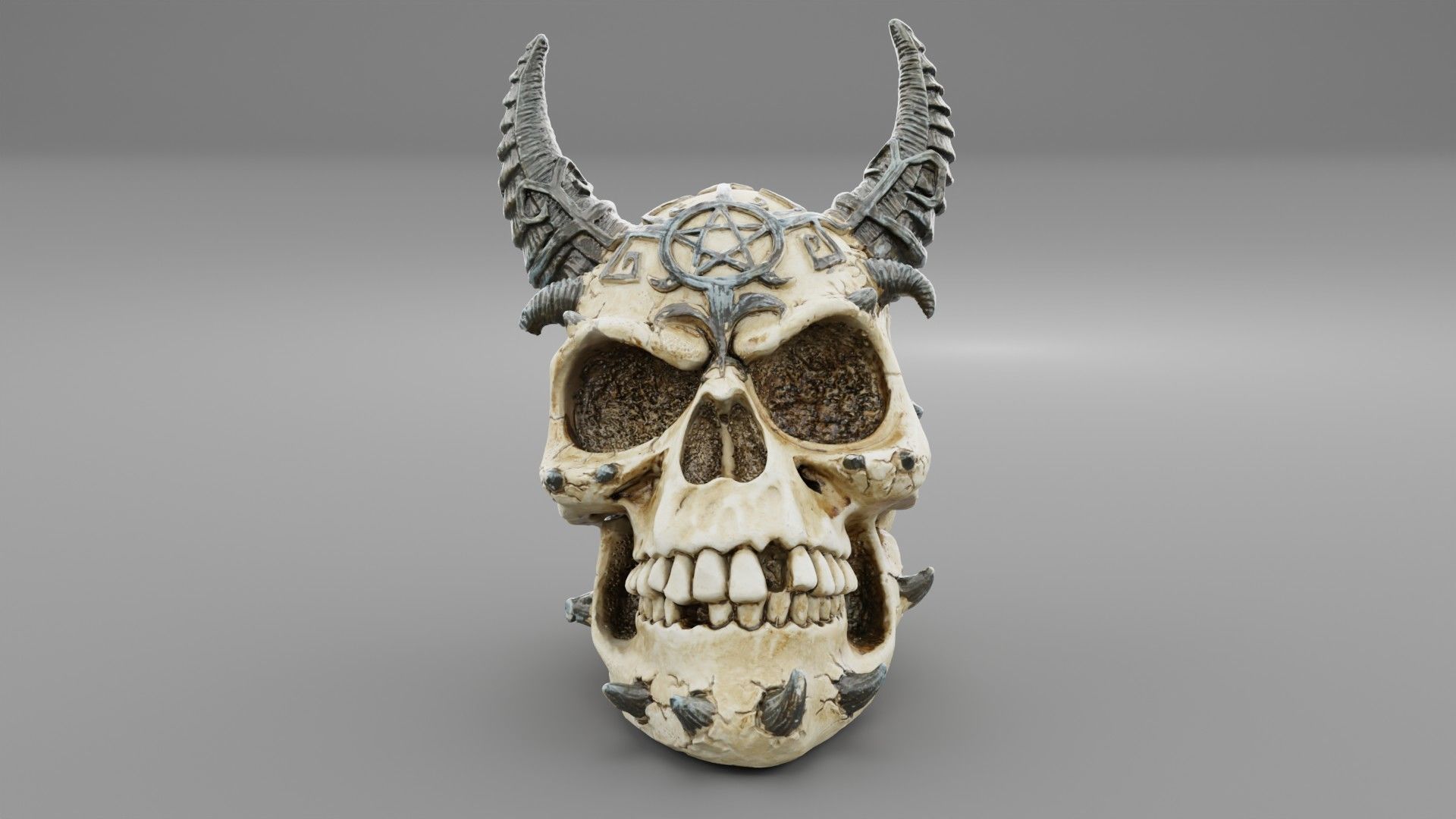 Skull of Satan high-poly 3D model | CGTrader