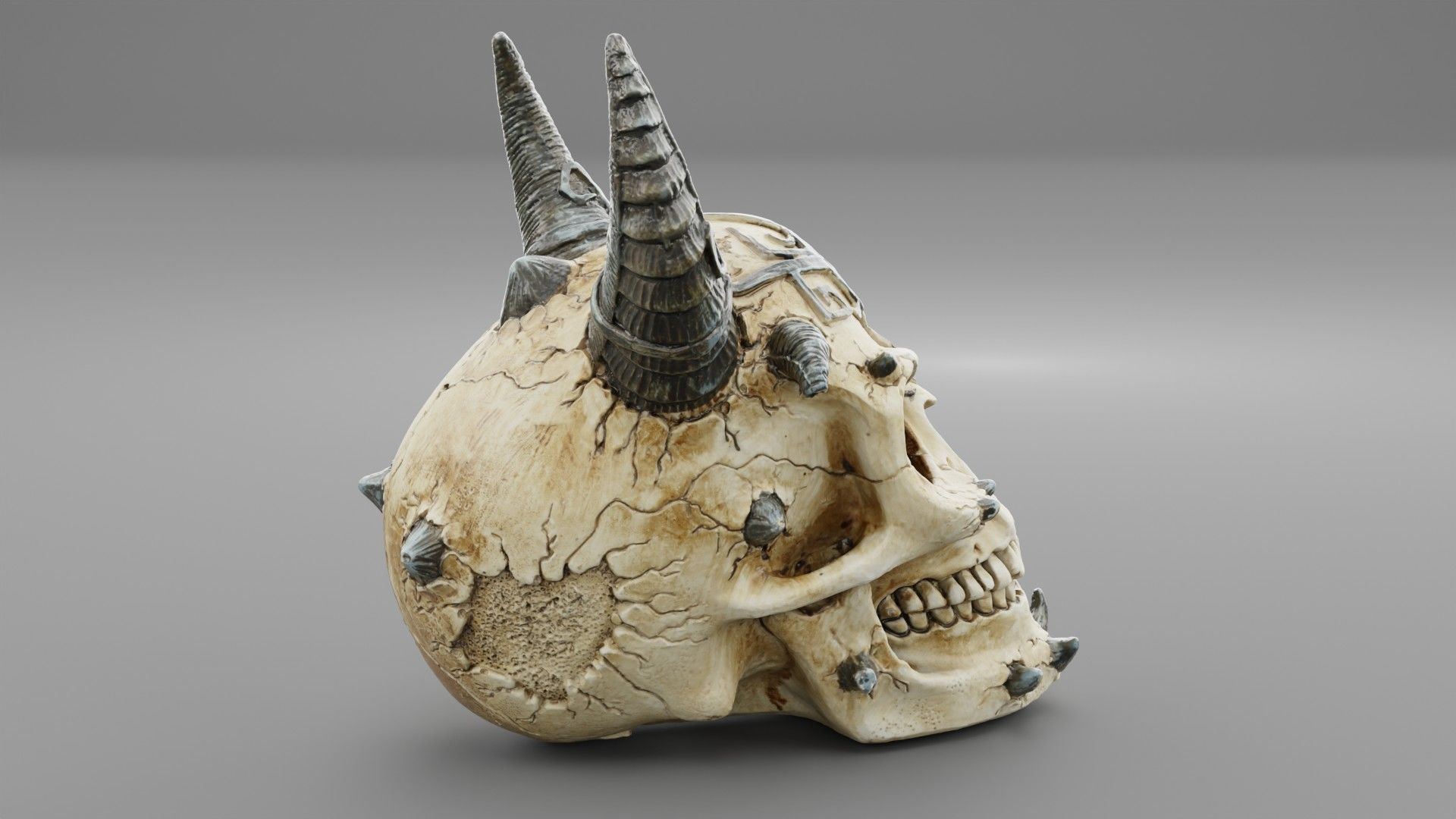Skull of Satan high-poly 3D model | CGTrader