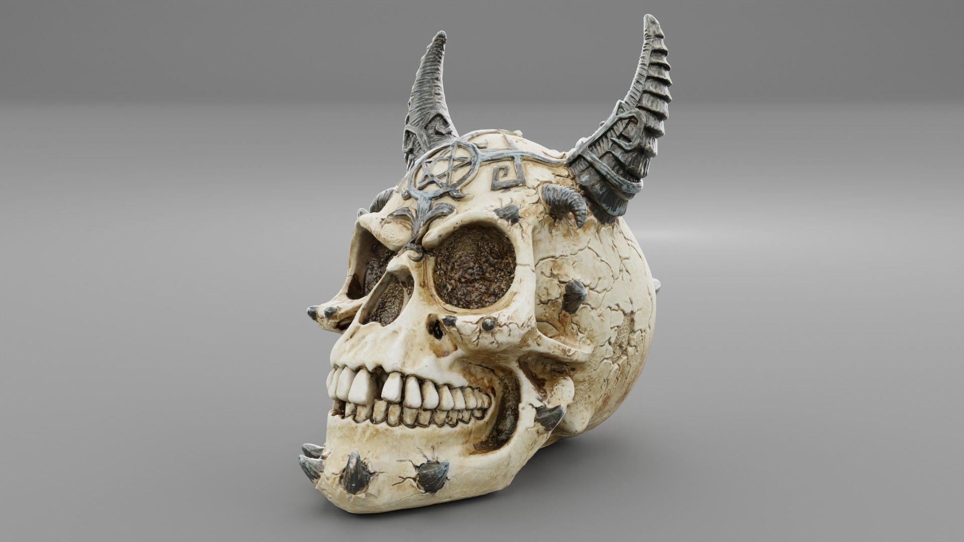 Skull of Satan high-poly 3D model | CGTrader