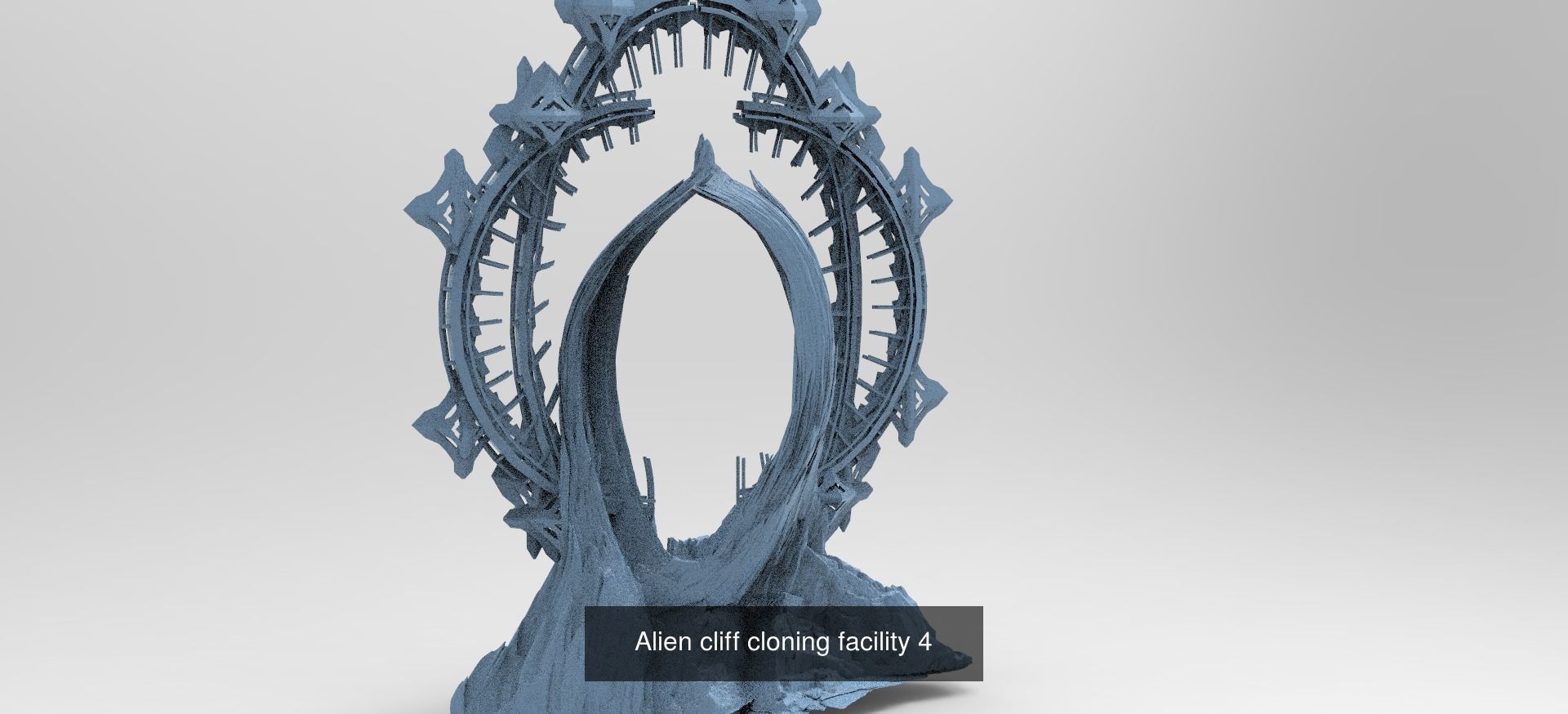 Alien sci fi Rings Collection | CGTrader