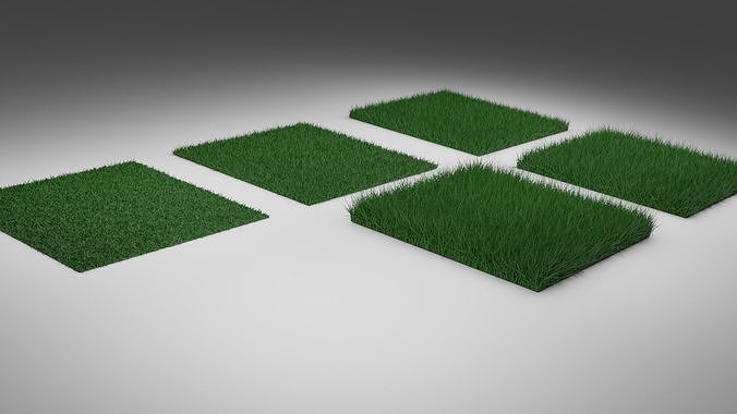 3D model green grass VR / AR / low-poly | CGTrader