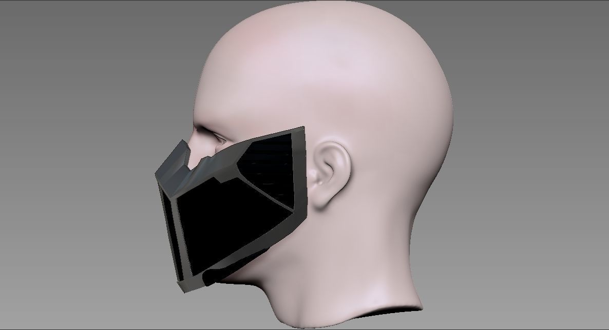 MKX SUB ZERO REVENANT MASK 3D model 3D printable | CGTrader