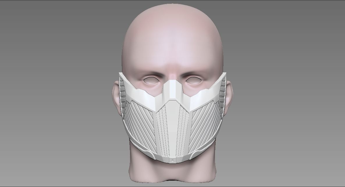 MKX SUB ZERO REVENANT MASK 3D model 3D printable | CGTrader