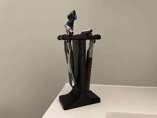 Premium 3D Printed Razor Stand - STL File for Two Razors 3D model 3D ...