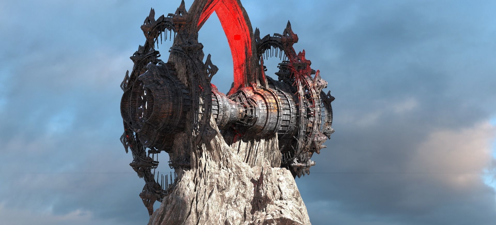 Great Wheel colossal structure 3D model | CGTrader