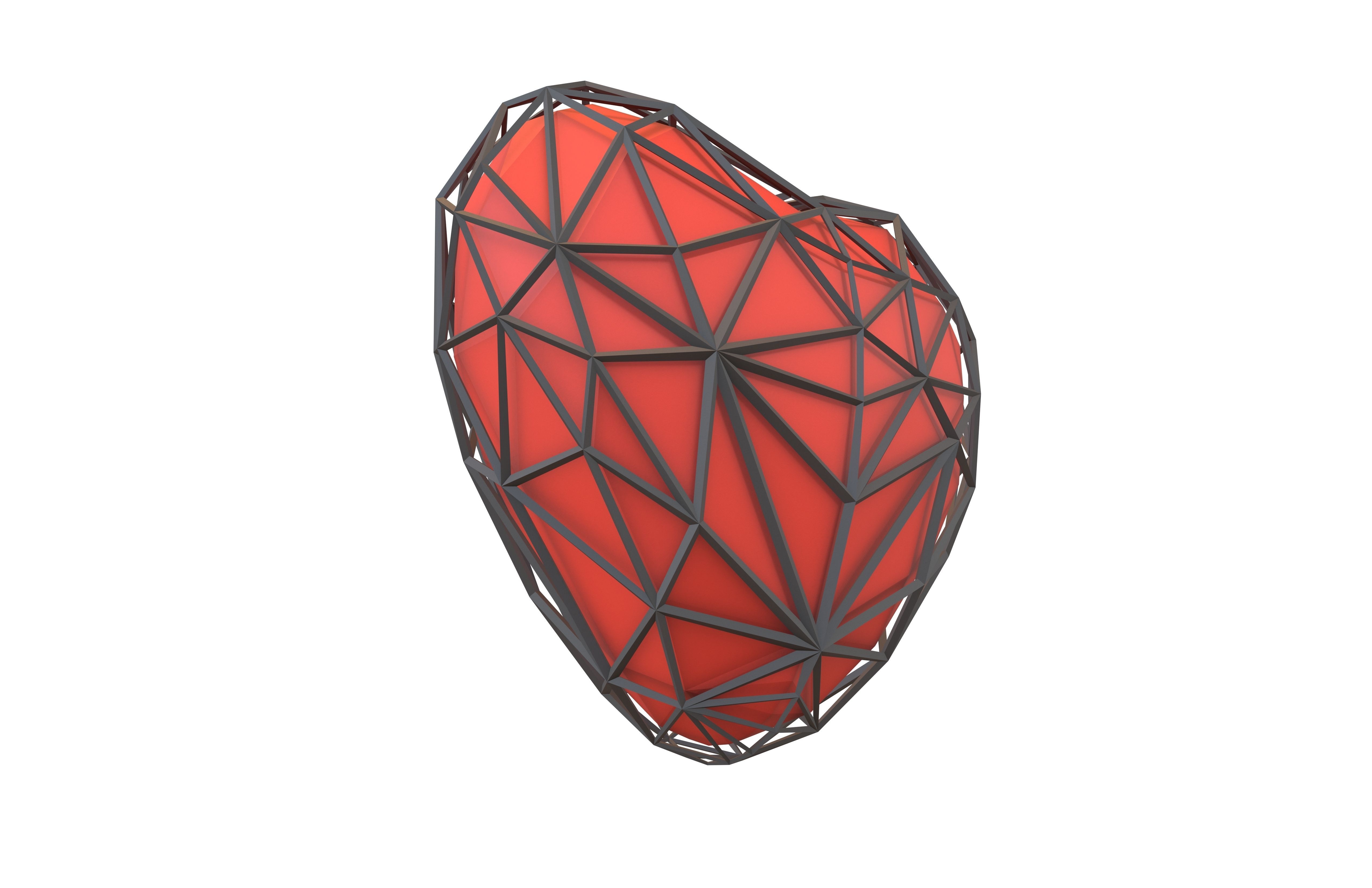 3D model Stylish Heart V4 012 VR / AR / low-poly | CGTrader