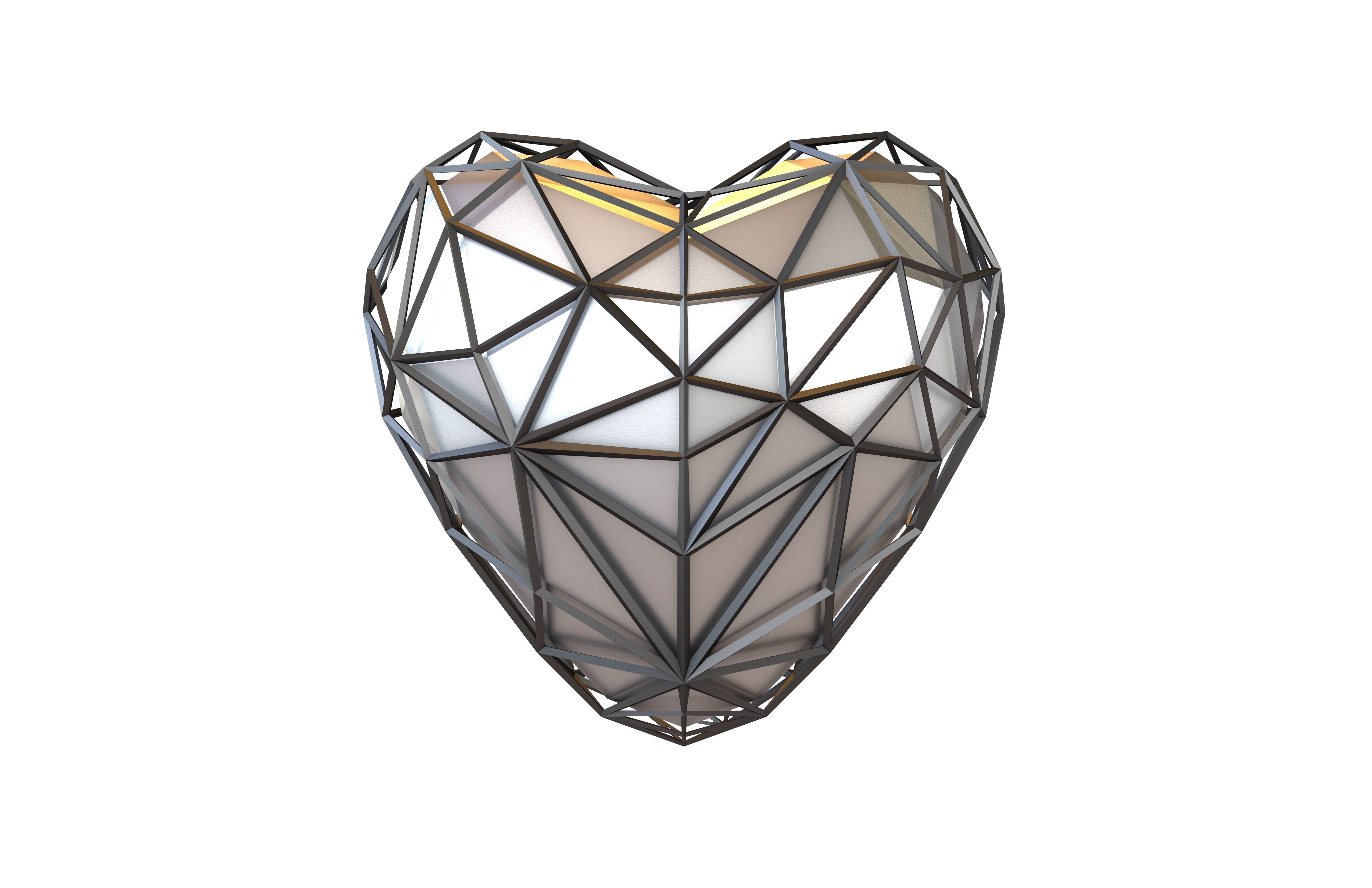 3D model Stylish Heart V4 031 VR / AR / low-poly | CGTrader
