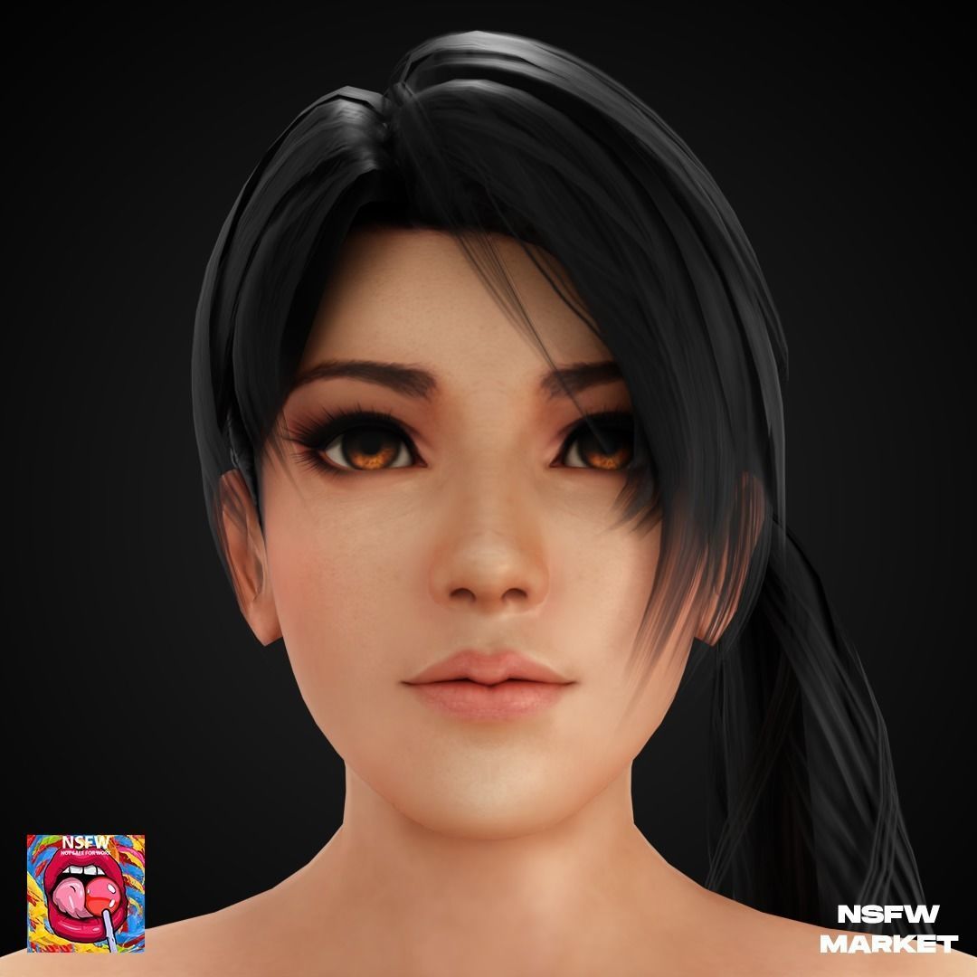 3D model EXCLUSIVE EDITION RIGGED CHARACTER MOMIJI VR / AR / low-poly ...