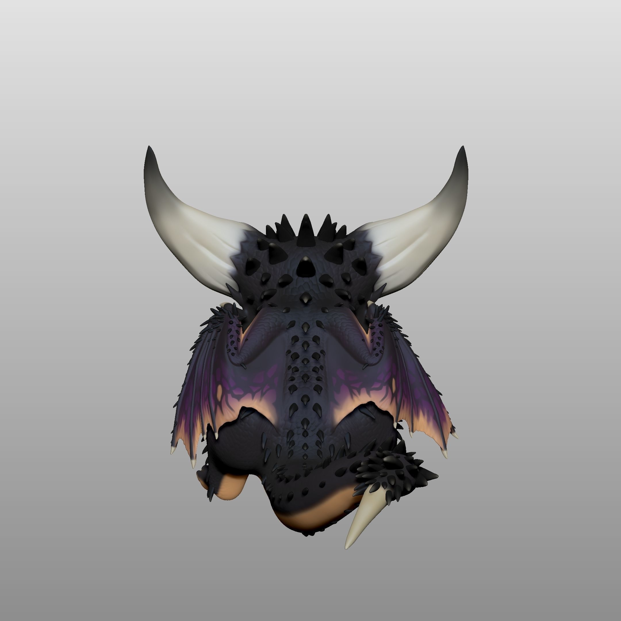 Nergigante - Monster Hunter World Chibi V1 3D model 3D printable | CGTrader