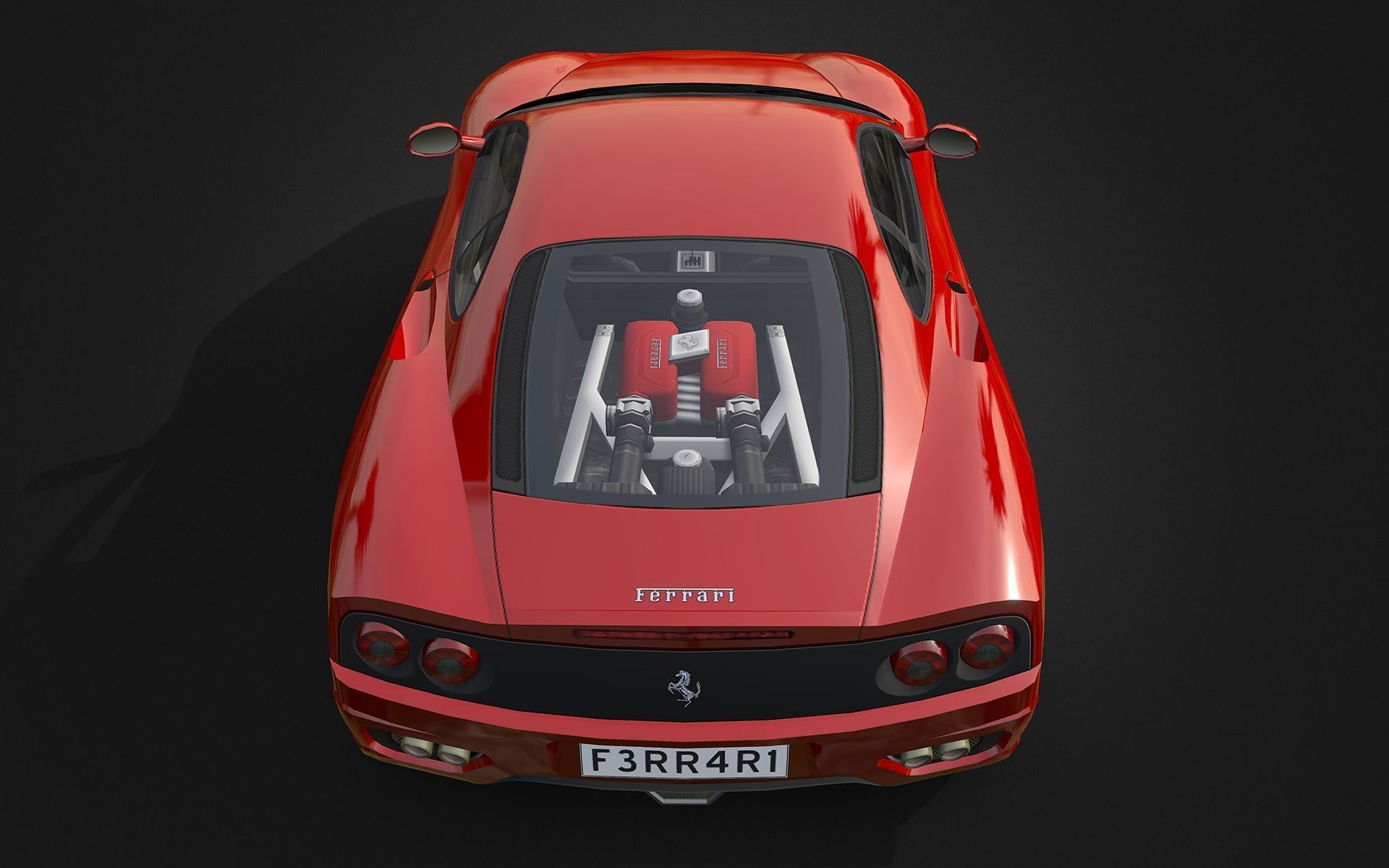 3D model Ferrari 360 Modena VR / AR / low-poly | CGTrader