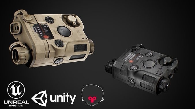 3D model ANPEQ Weapon Laser Sight VR / AR / low-poly | CGTrader