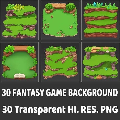 30 Fantasy Game Backgrounds Game Asset Texture | CGTrader