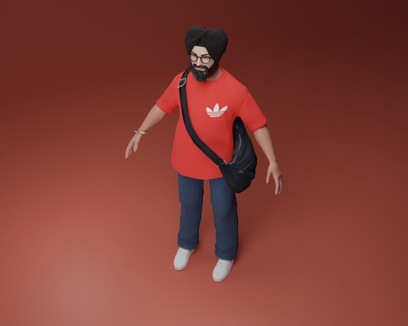 3D model Sikh Sardar Saab 3D Character VR / AR / low-poly | CGTrader