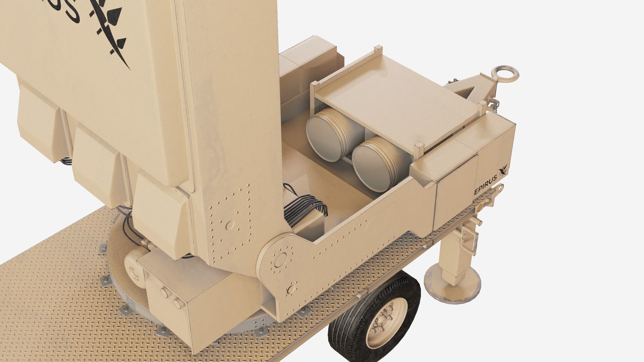 3D model Leonidas Epirus High-Power Microwave System VR / AR / low-poly ...