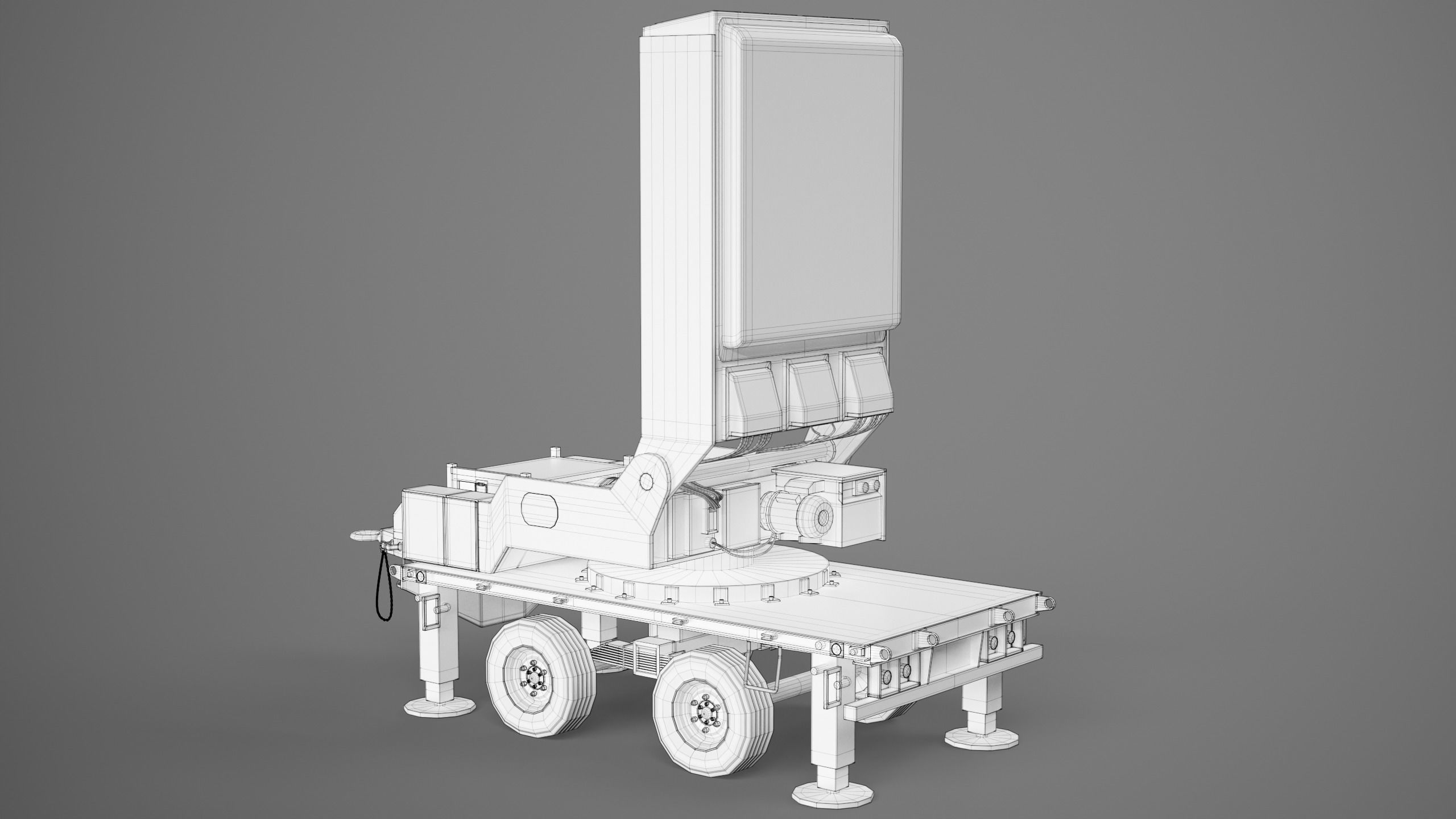 3D model Leonidas Epirus High-Power Microwave System VR / AR / low-poly ...