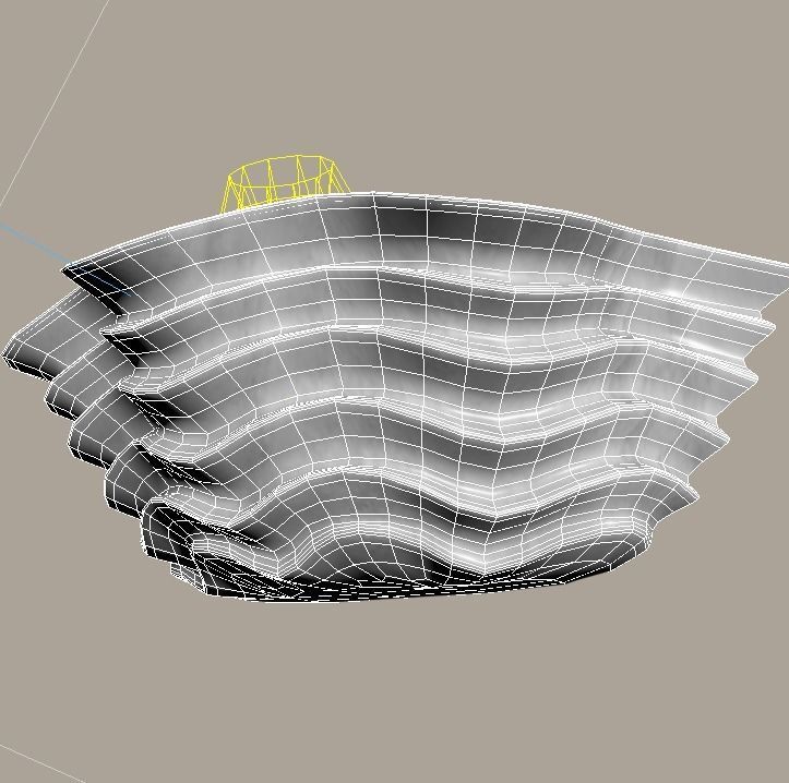 Shell Plaster Sconce by Liz O Brien 3D model | CGTrader