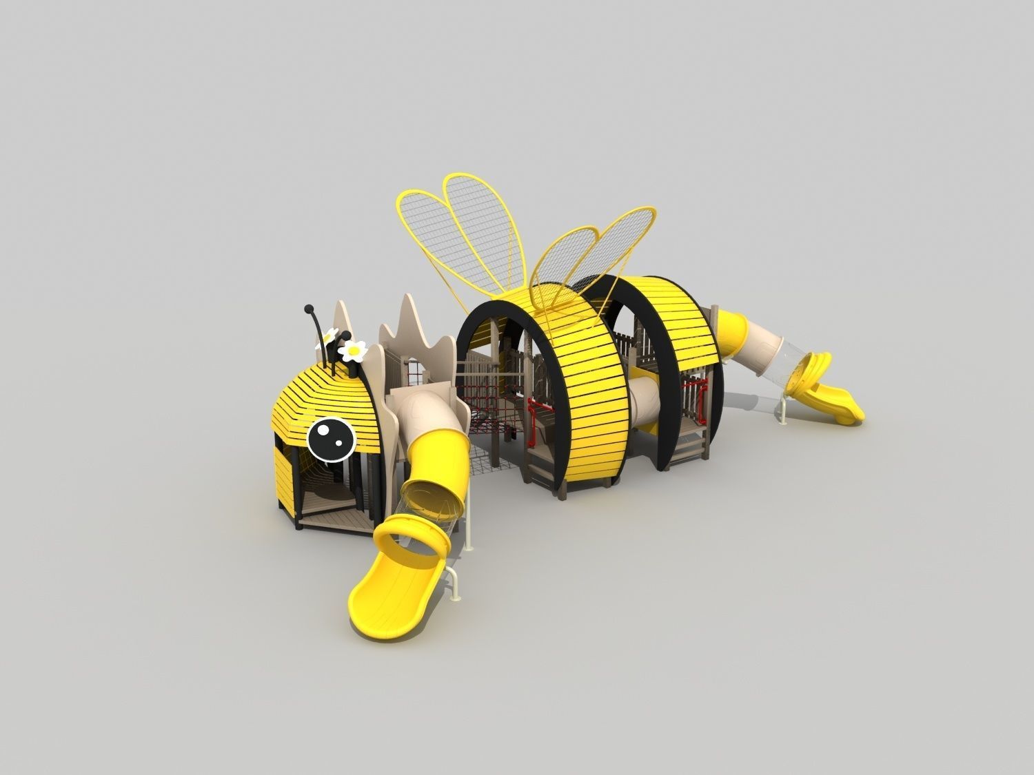 Bee theme playground 3D model | CGTrader