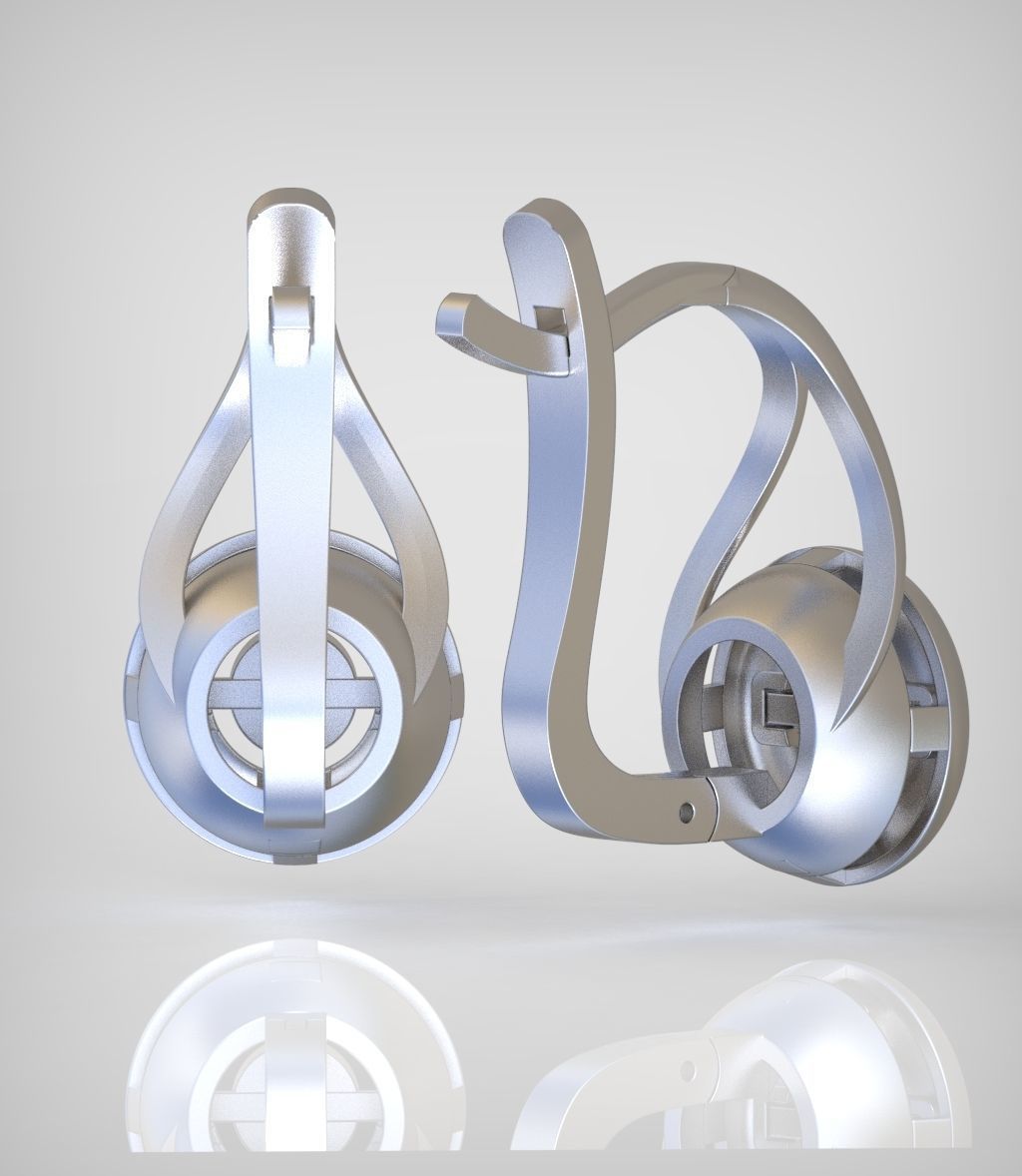 Earring model 0262 3D printable model 3D model 3D printable | CGTrader