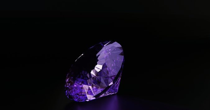 Purple Diamond 3D model | CGTrader
