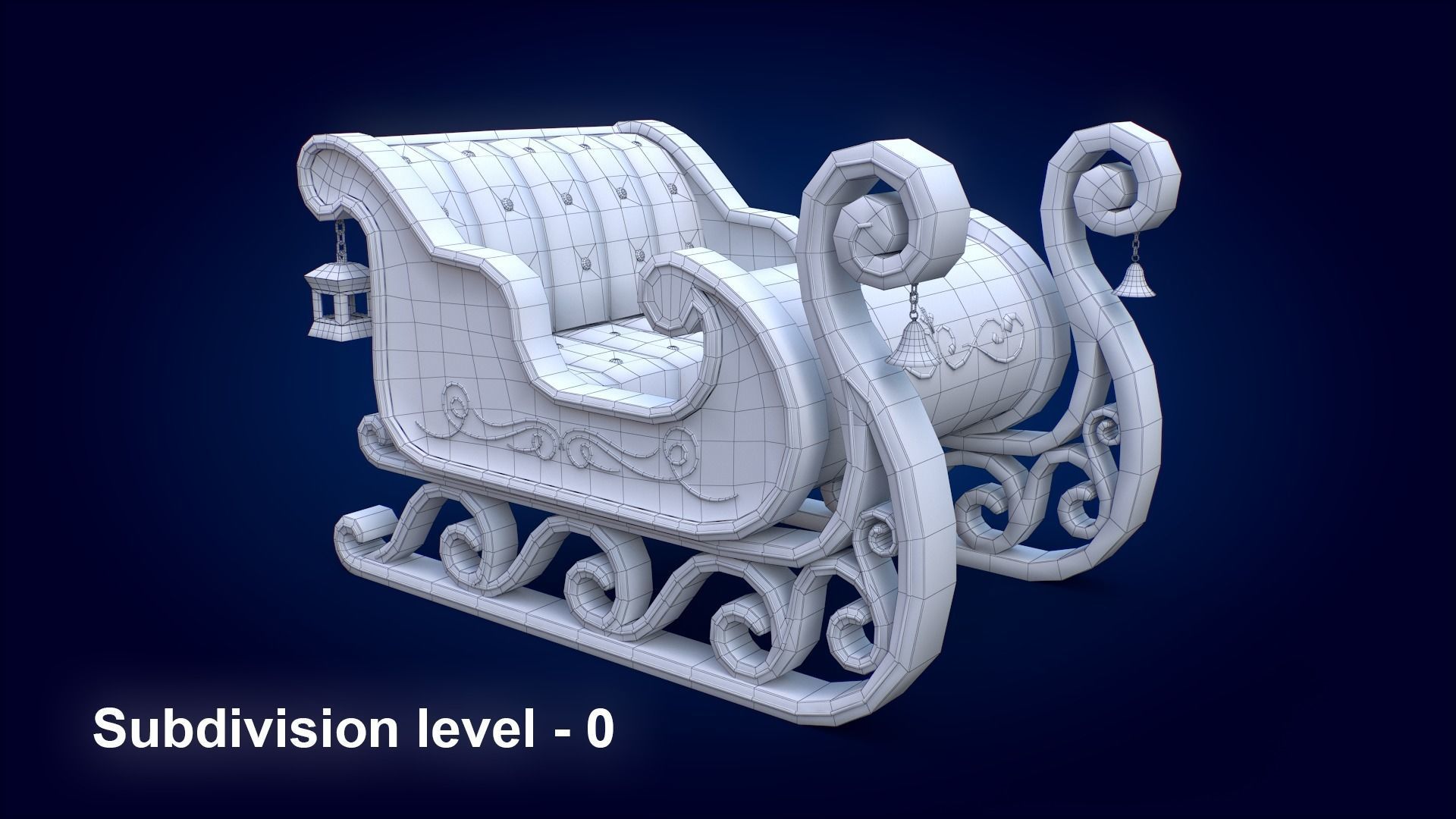 Christmas Sleigh 3D model | CGTrader