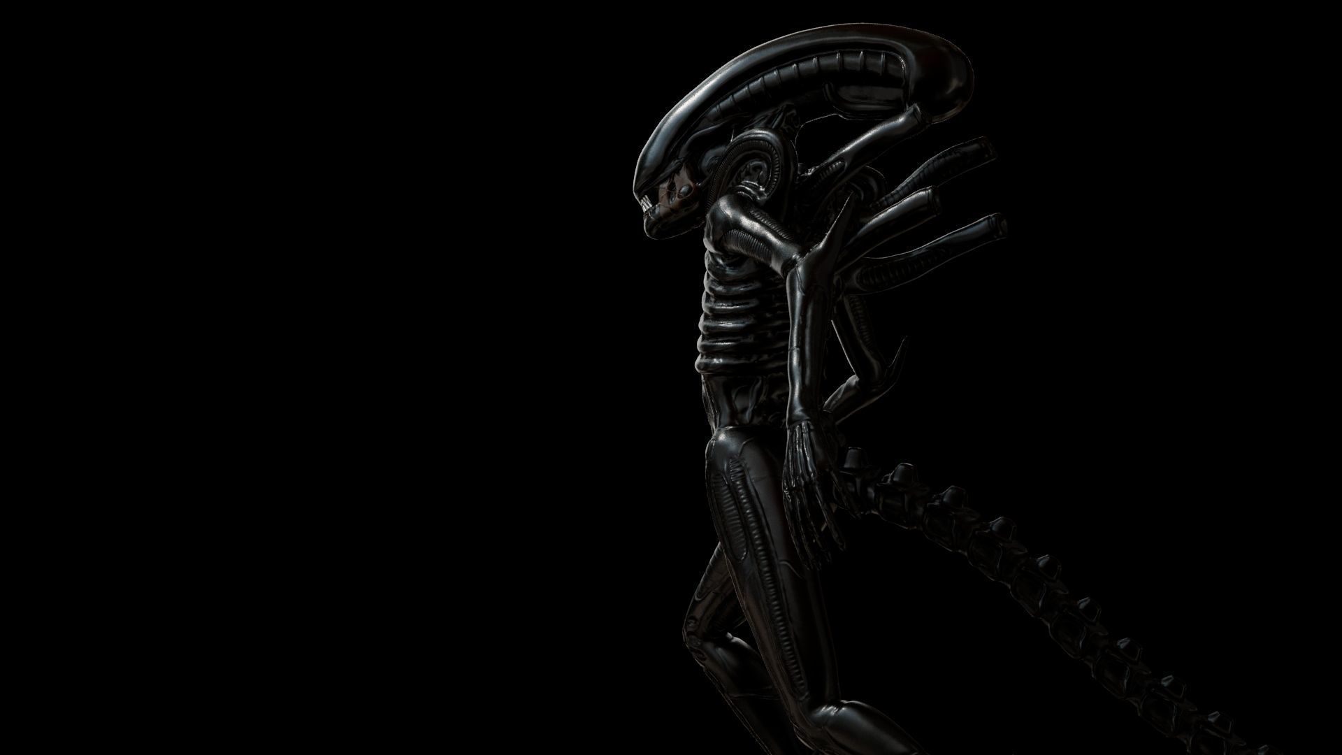 Xenomorph T-pose Unrigged 3D model | CGTrader