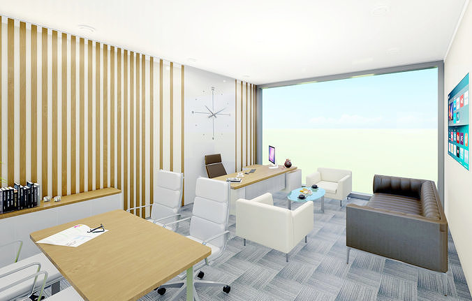 Office Design 3D model | CGTrader
