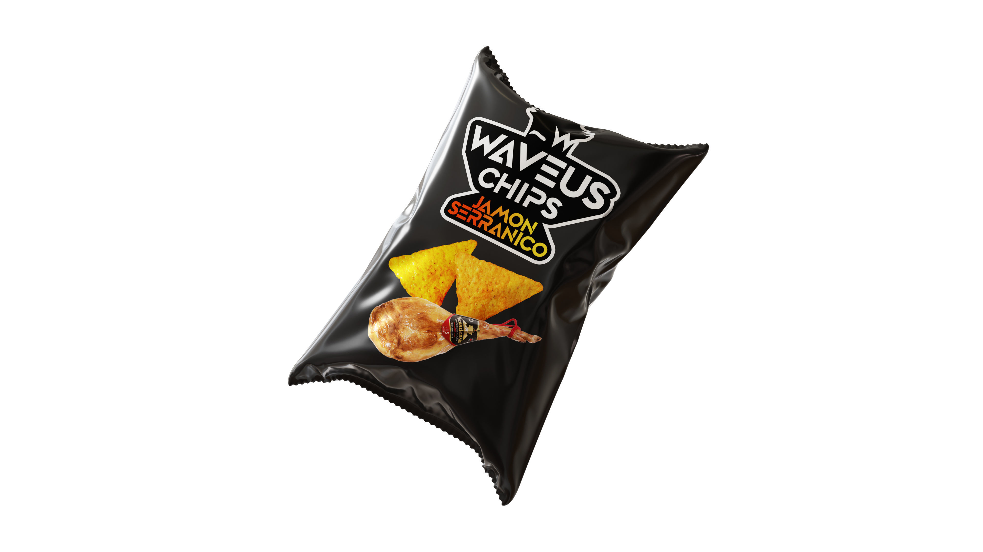 Chips Bag 3D model | CGTrader
