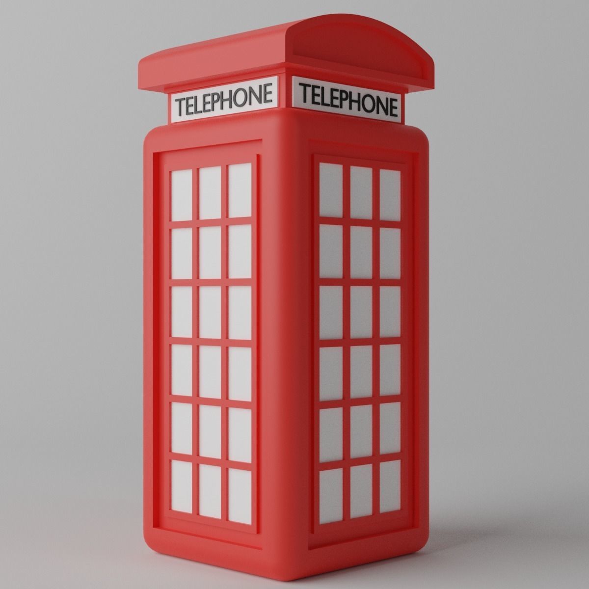 British Red Telephone Box 3D model | CGTrader