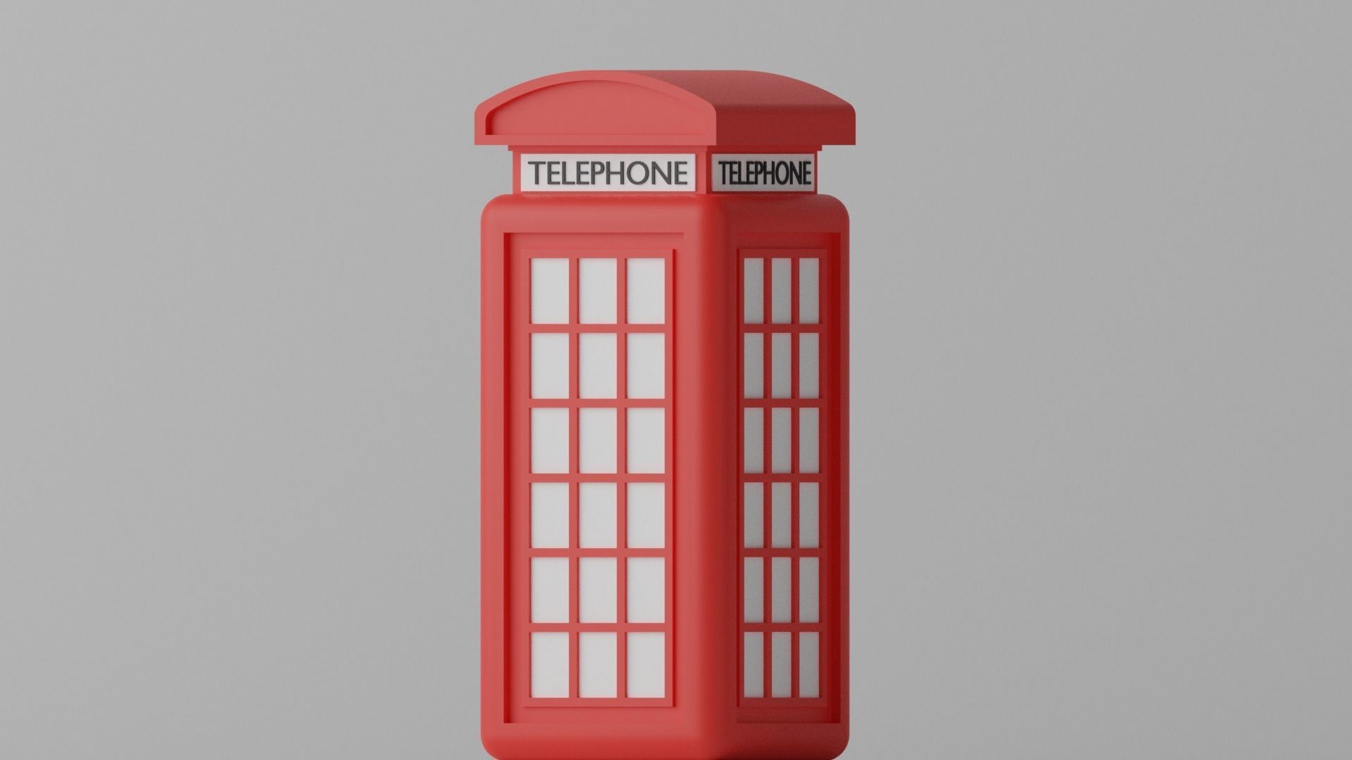 British Red Telephone Box 3D model | CGTrader
