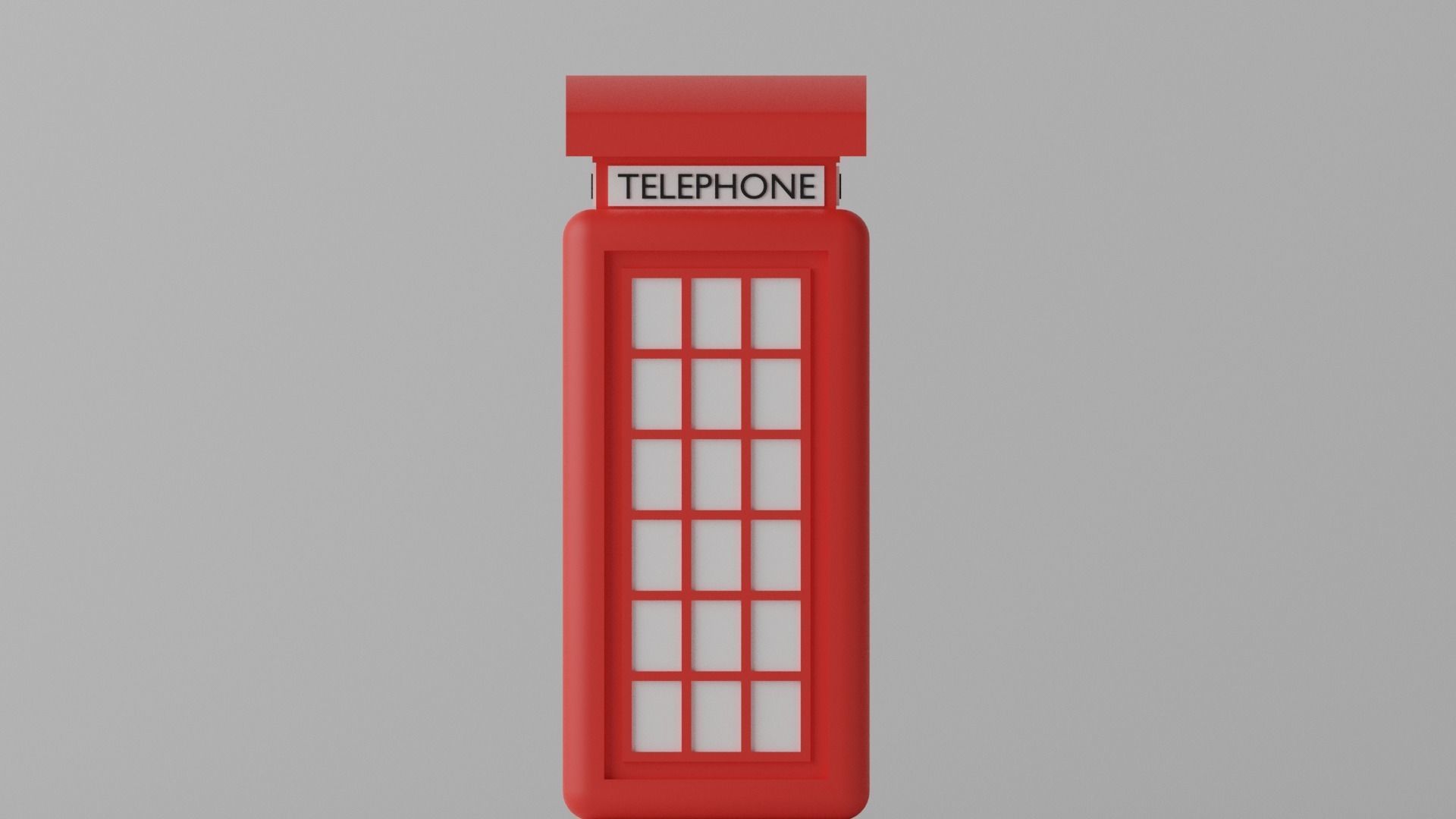 British Red Telephone Box 3D model | CGTrader
