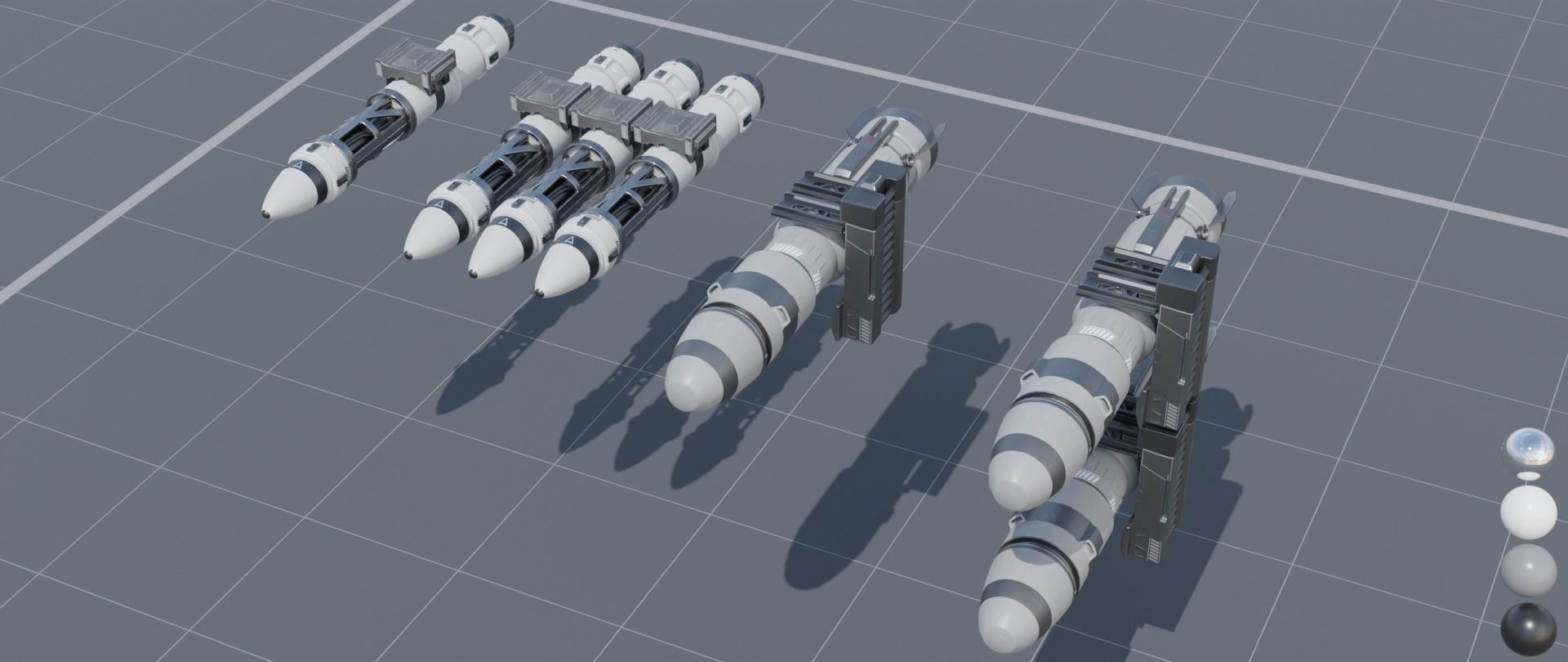 Modular missile pack 3D model | CGTrader