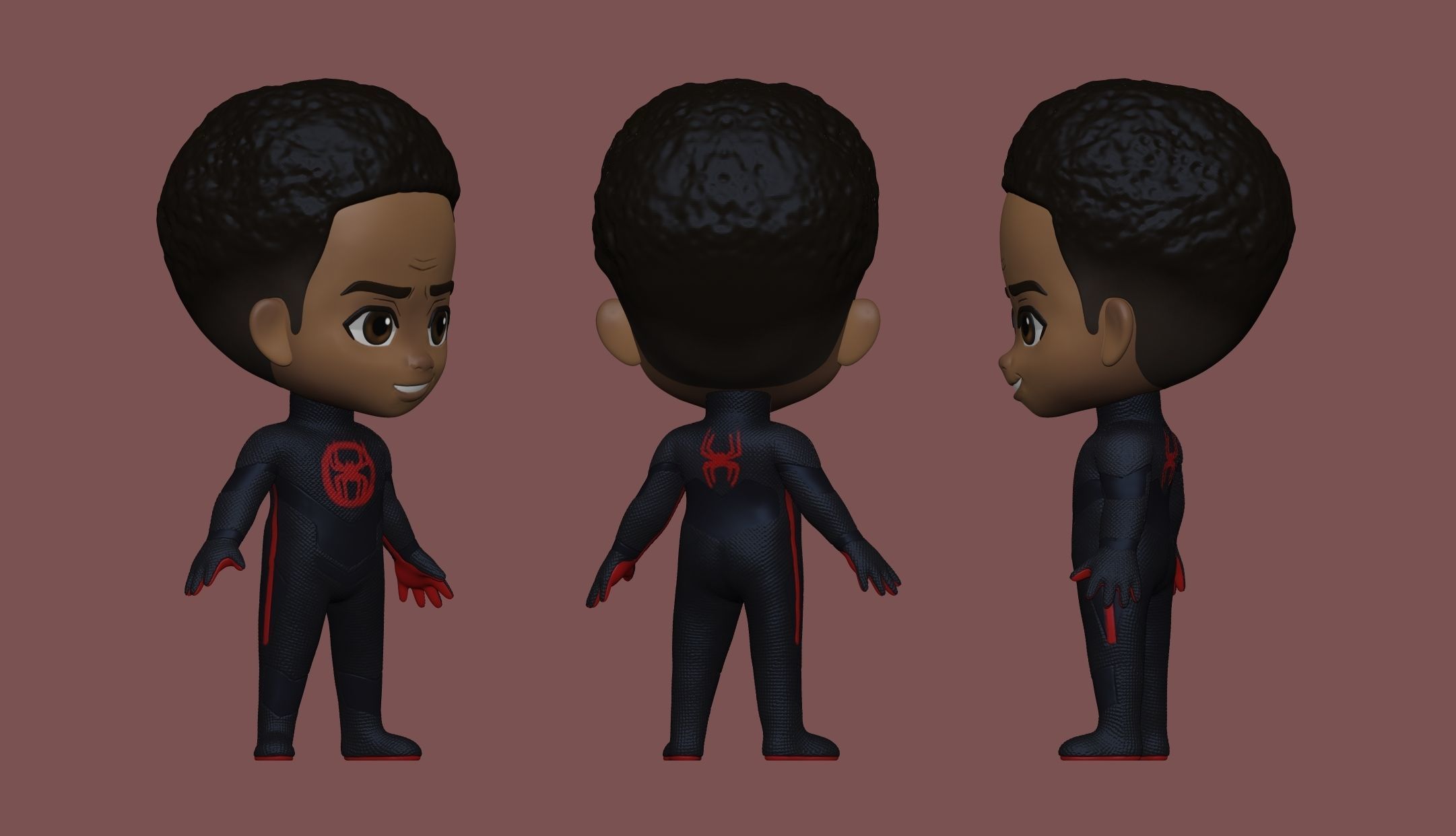 Miles Morales Across the spiderverse 3D model 3D printable | CGTrader