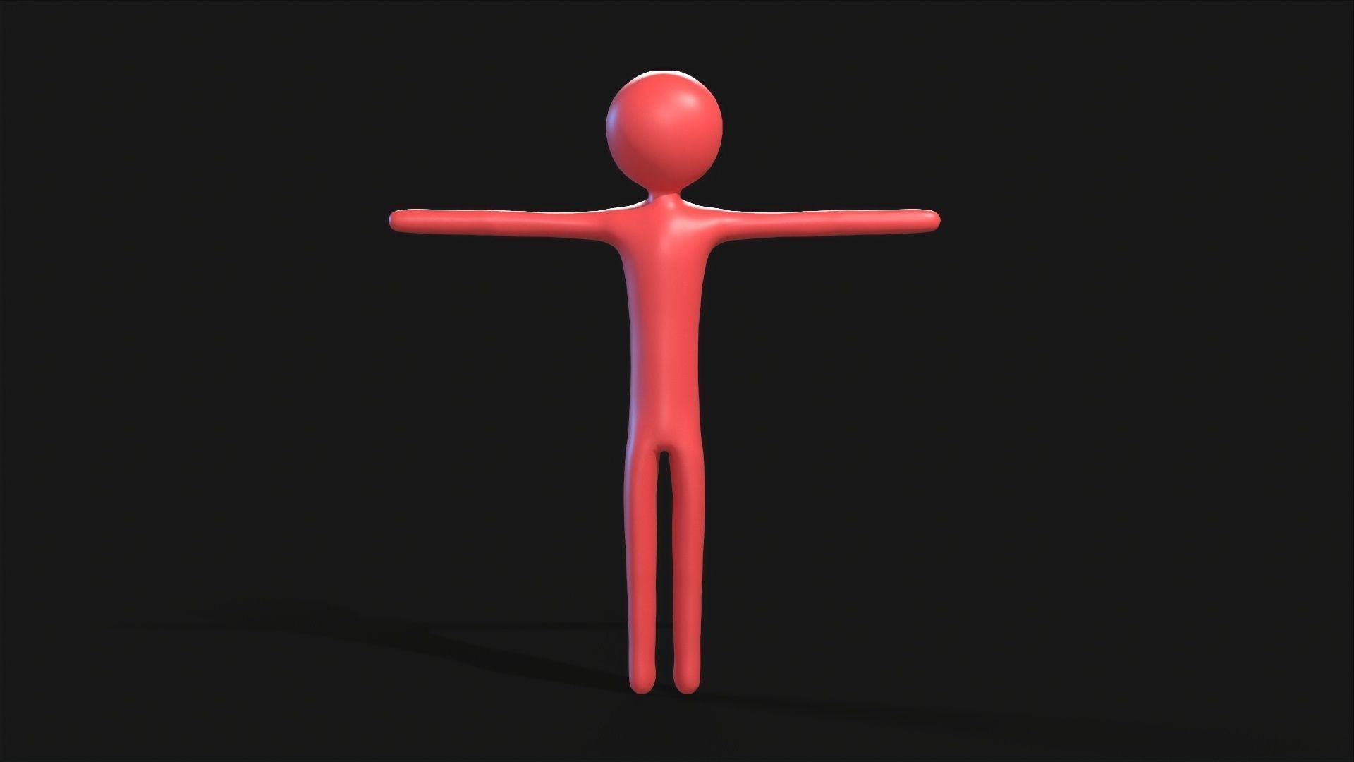 3D model Stickman Base Mesh VR / AR / low-poly | CGTrader