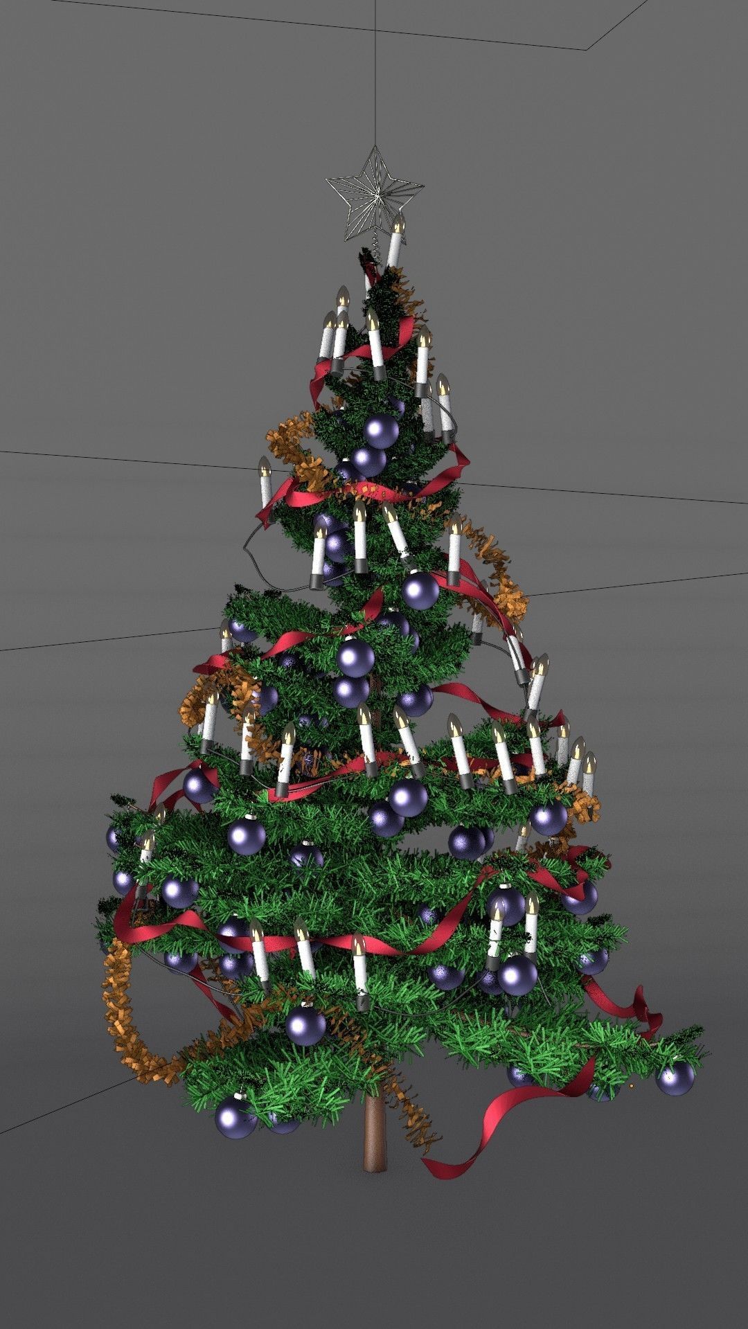 Xmas tree for Christmas festival 3D model | CGTrader