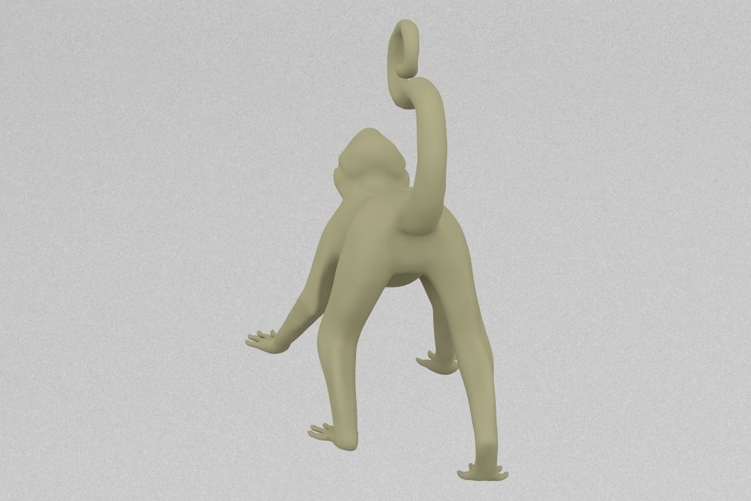 Monkey 3D model 3D printable | CGTrader