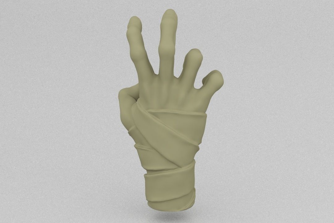 Mummia Hand 3D model 3D printable | CGTrader