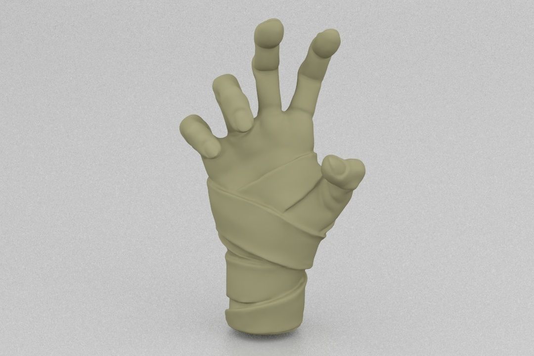 Mummia Hand 3D model 3D printable | CGTrader
