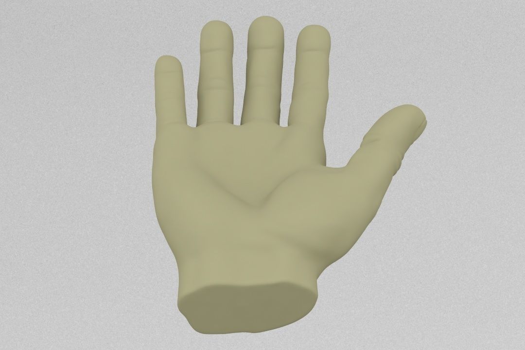 The palm of the hand 3D model 3D printable | CGTrader